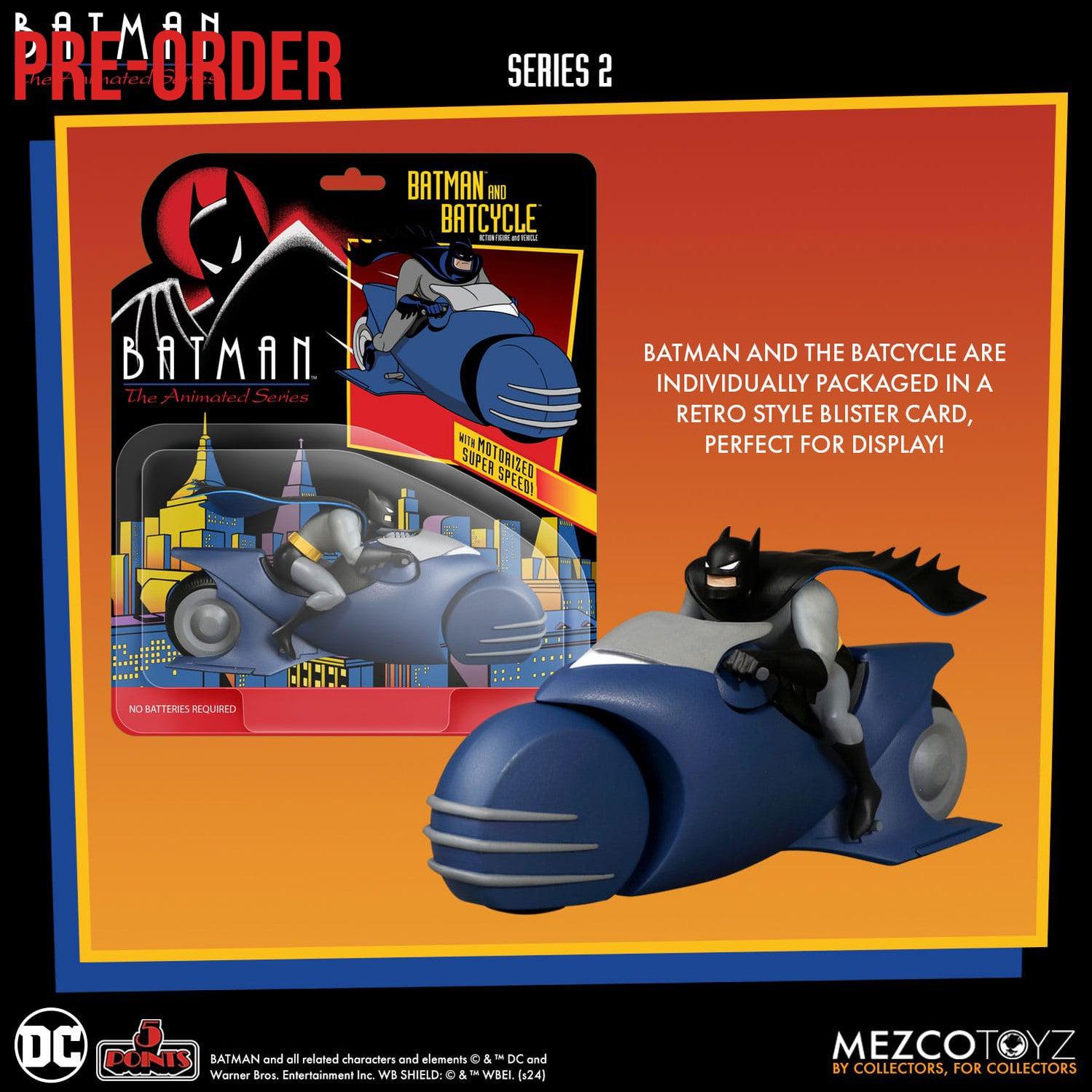 Batman The Animated Series: 5 Points Series 2 - Batman & Batcycle
