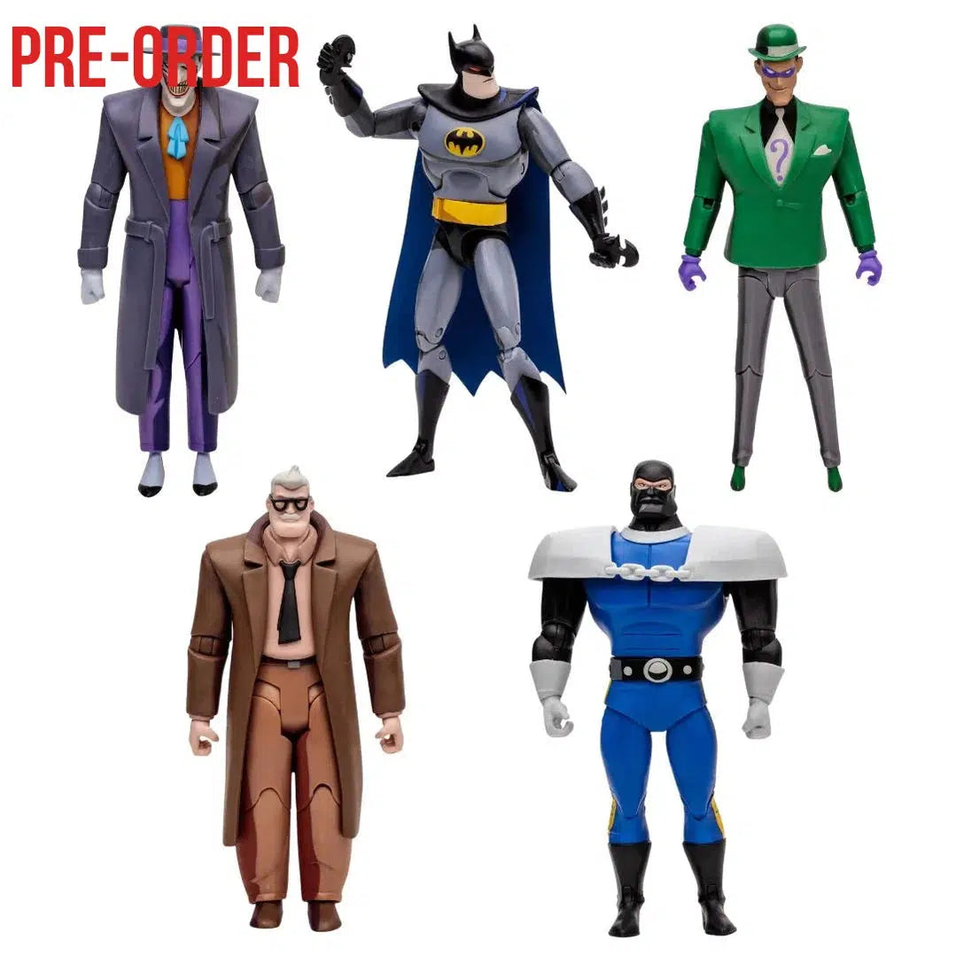 DC: Batman The Animated Series - 4 Figuren + Lock-Up BAF-Set