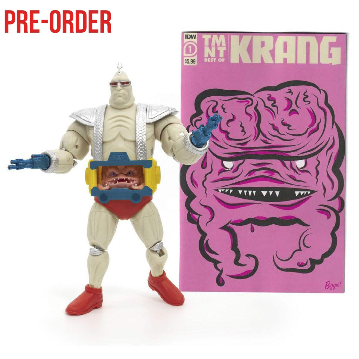 TMNT: Krang with Android Body BST AXN XL Figure & Comic - 5 inch ...