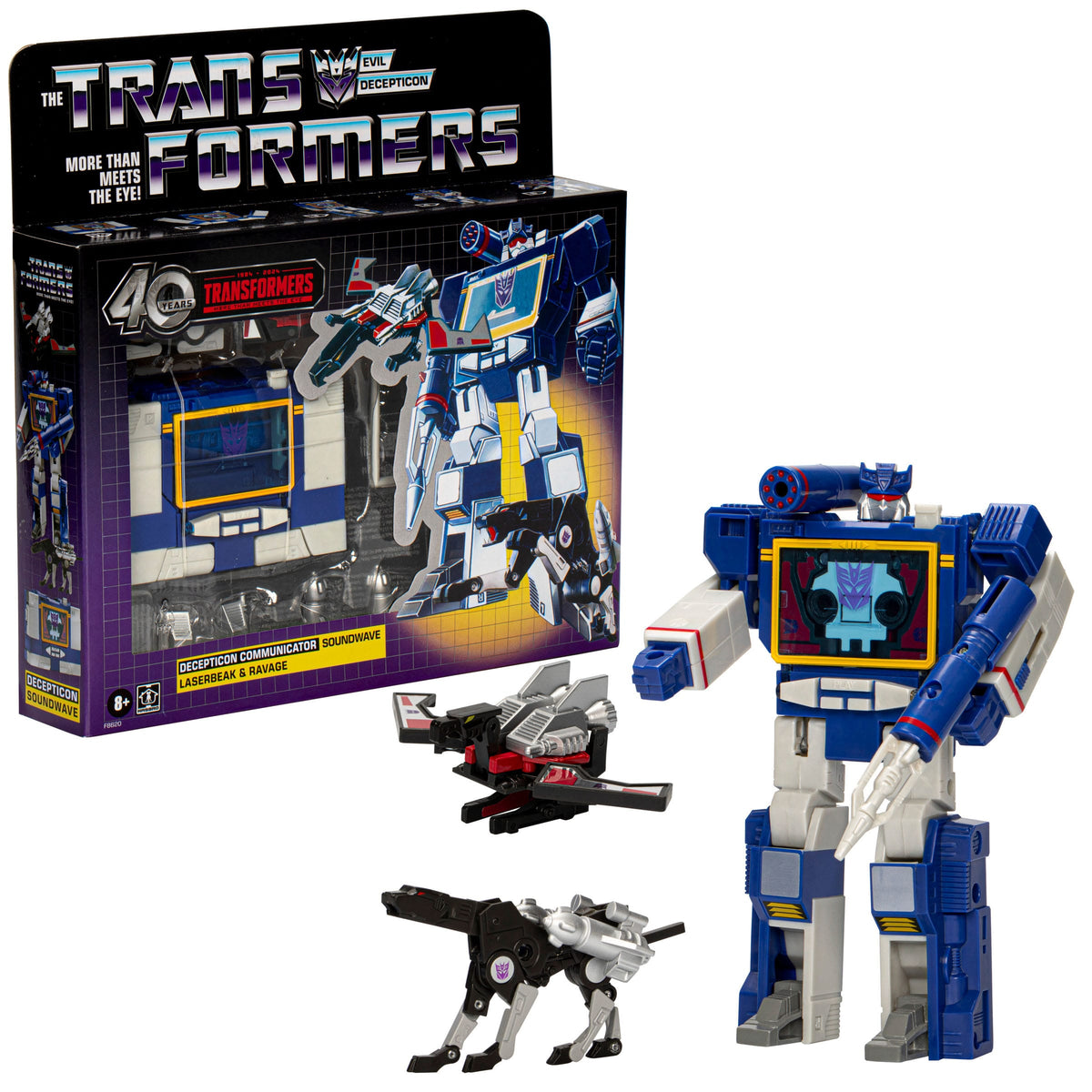 The Transformers Retro G1: Communicator Soundwave with Laserbeak & Rav ...