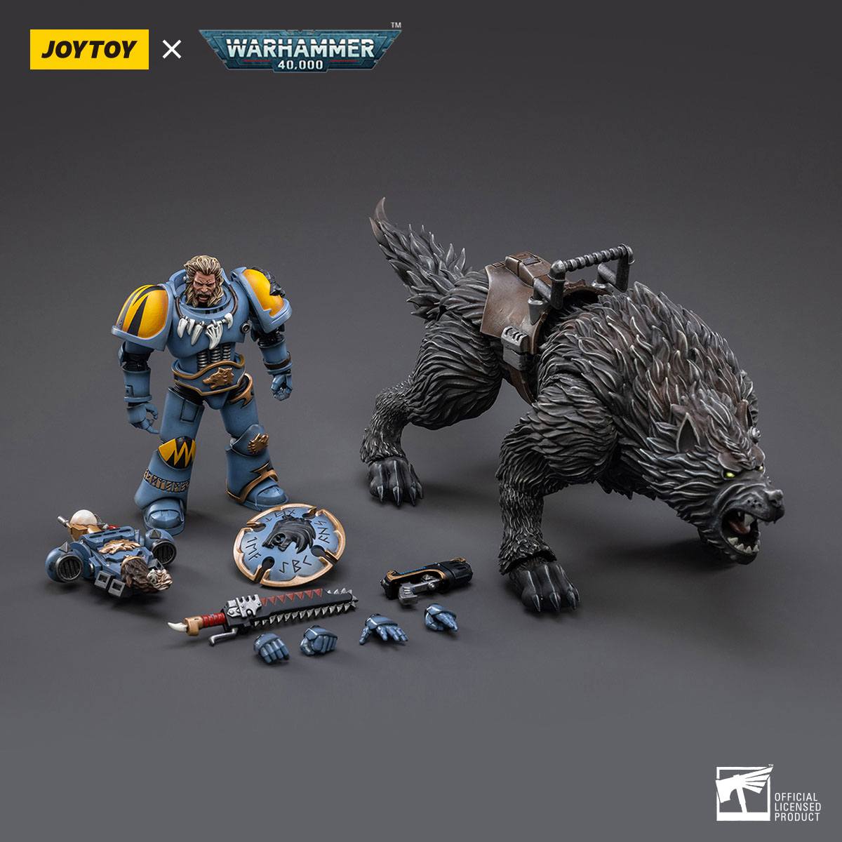 Warhammer 40k: Space Wolves Thunderwolf Cavalry Frode - 12 cm – Mighty ...