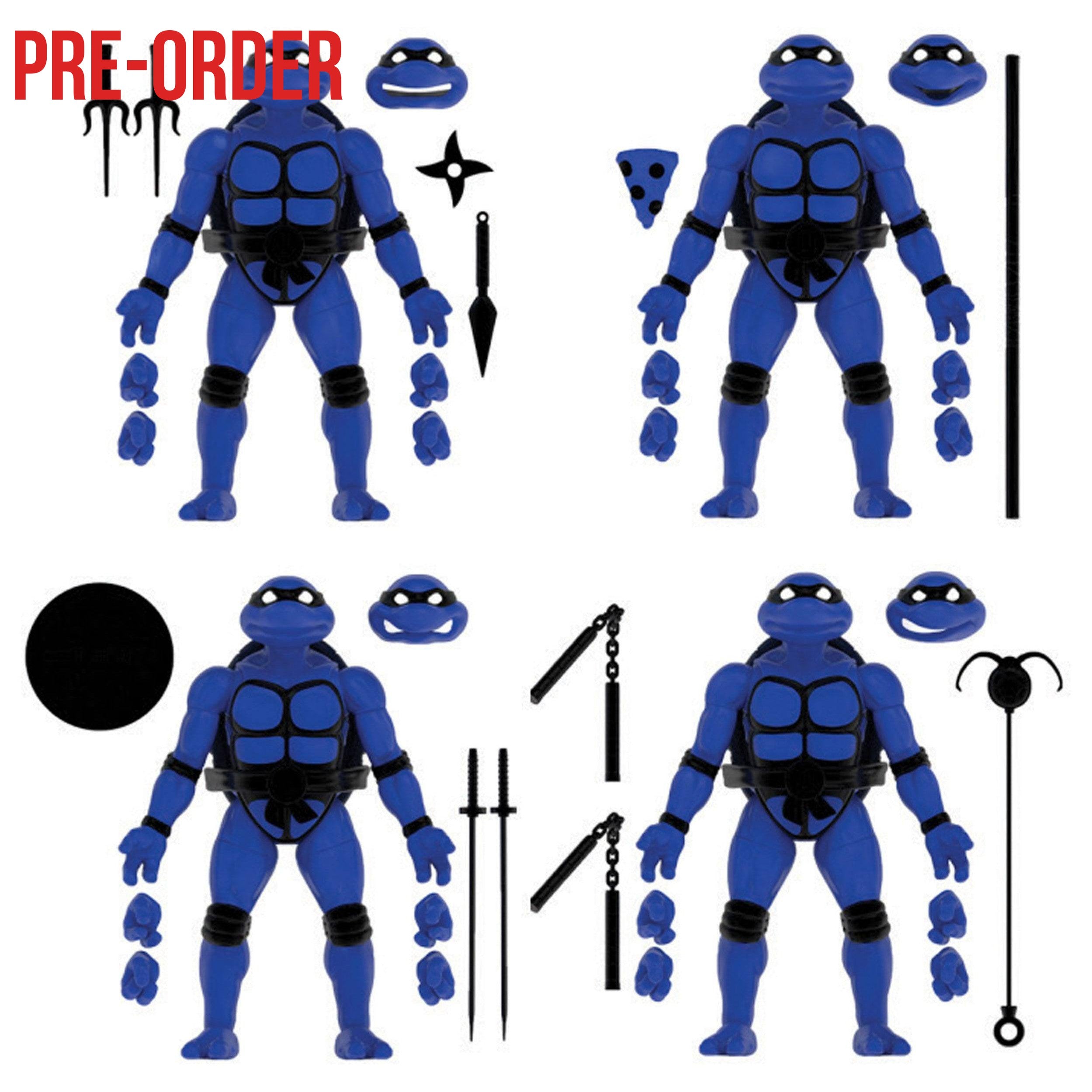 TMNT: Midnight Turtles BST AXN Figure 4-Set - 5 inch